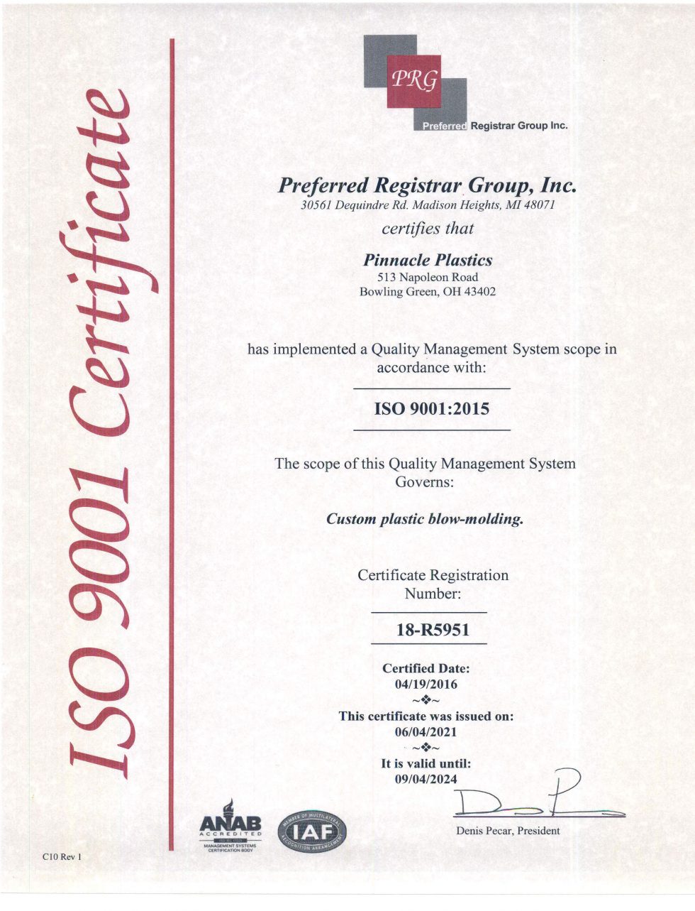 About Us | Pinnacle Plastic Products